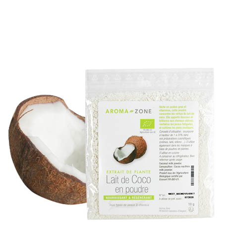 Lait de Coco en poudre BIO : bienfaits et utilisations - Aroma-Zone